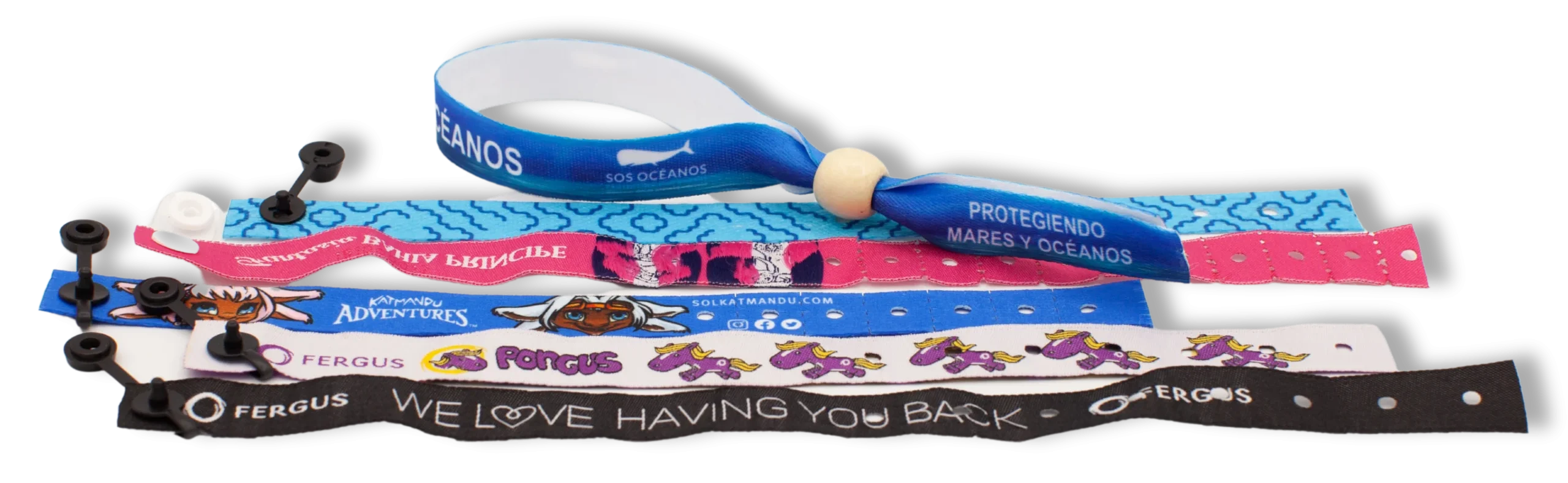 Pulsera Tela Personalizada - Pulsera bordada - Pulsera sublimada